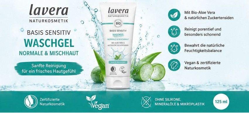 Lavera Pure Beauty 3in1 Reinigung Peeling Maske 125 ml Naturkosmetik ...