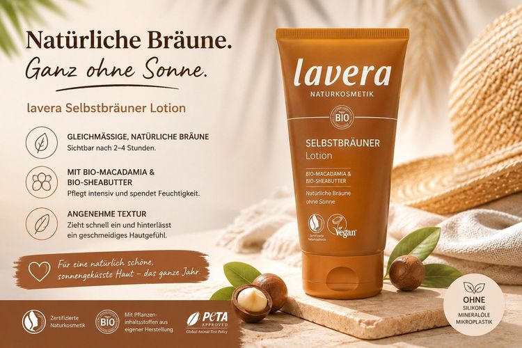 lavera Naturkosmetik - Selbstbräuner Lotion 125 ml Bio-Macadamia Bio ...
