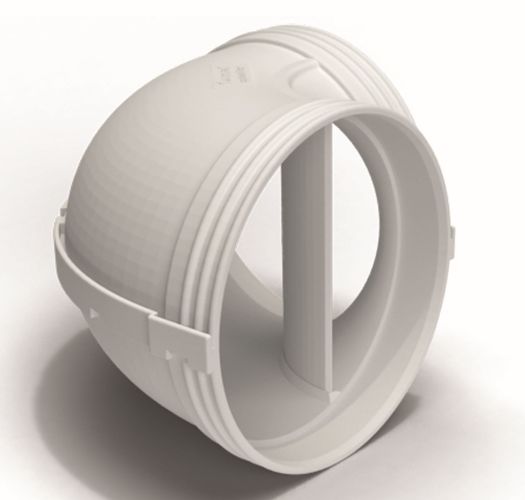 Lüftungsbogen Ø 125mm 90° Bogen Abluftbogen Dunstabzug Küche Rundrohr ...