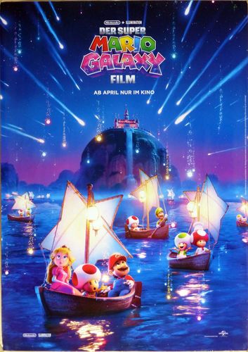 Der Super Mario Galaxy Film - Original Kinoplakat A1 - Teasermotiv ...