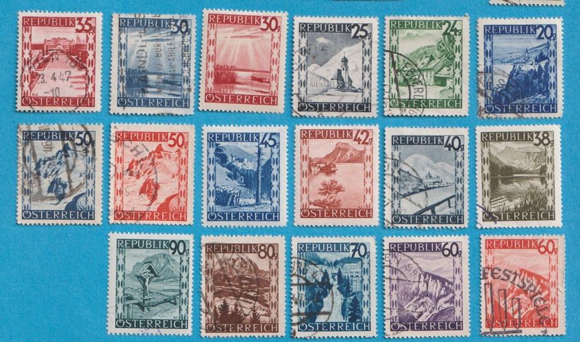Österreich 1945 36 Werte aus Mi.738 - 769 gest kaufen bei Hood.de