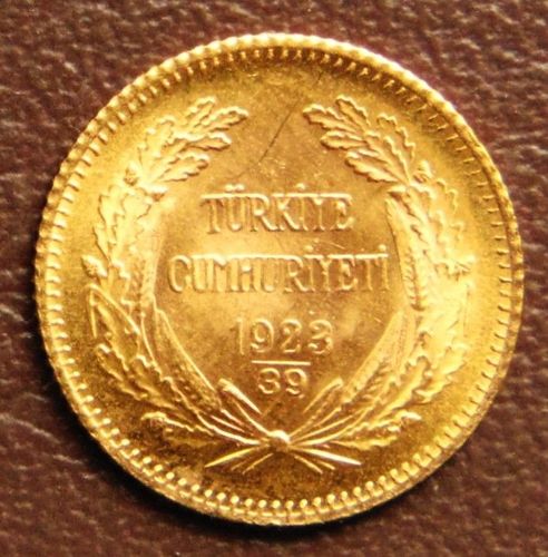 TÜRKEI. 25 Kurush 1923/39. Gold 917 kaufen bei Hood.de