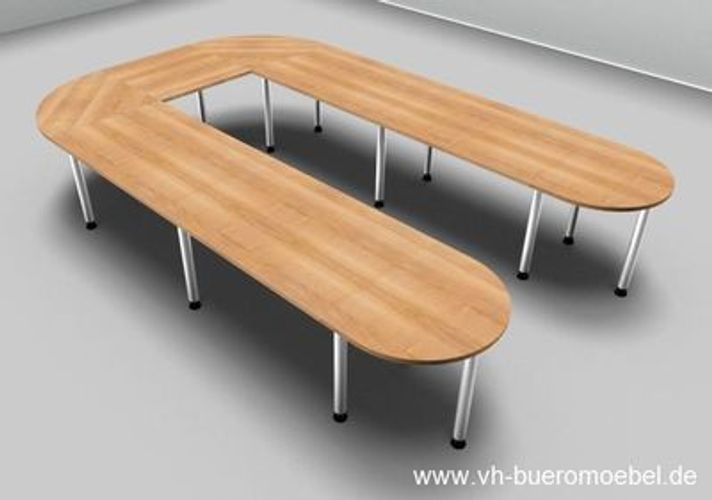 Konferenztisch Köln Besprechungstisch U-Form Schulungstisch Tisch 380 ...